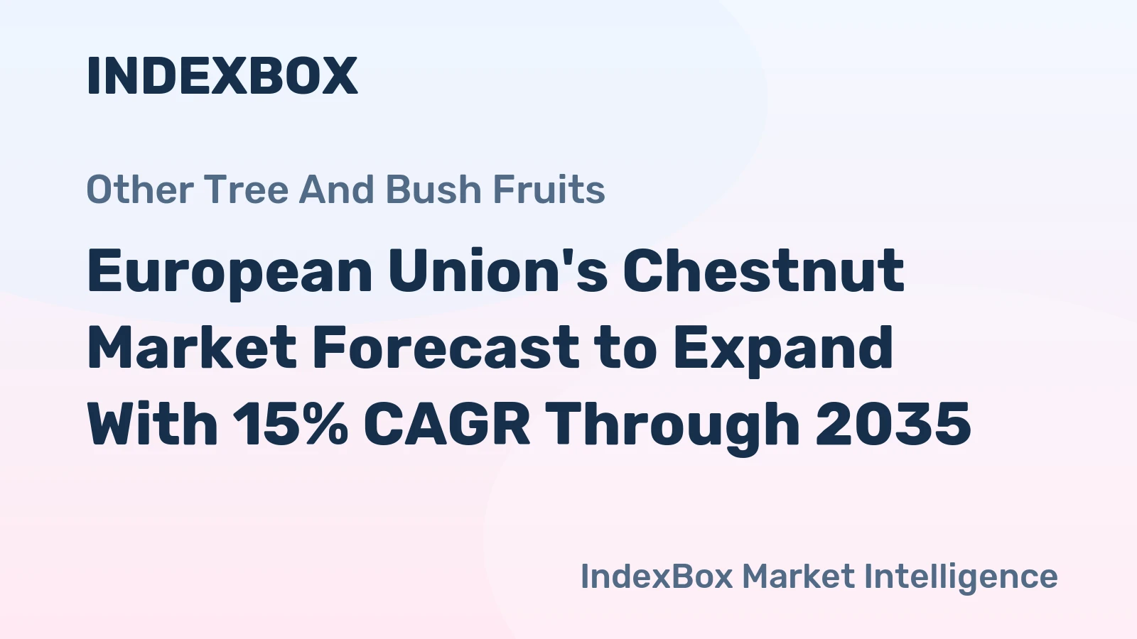 European Union's Chestnut Market Forecast to Expand With 15% CAGR Through 2035