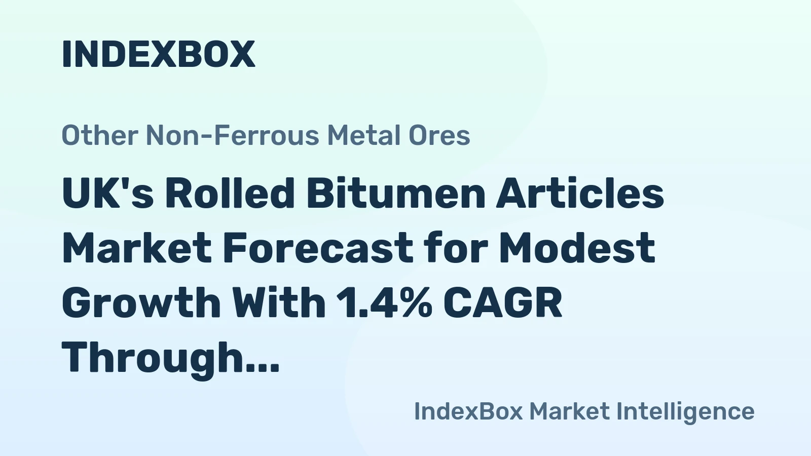 UK's Rolled Bitumen Articles Market Forecast for Modest Growth With 1.4% CAGR Through 2035