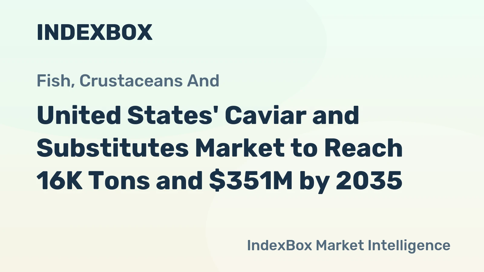United States' Caviar and Substitutes Market to Reach 16K Tons and $351M by 2035