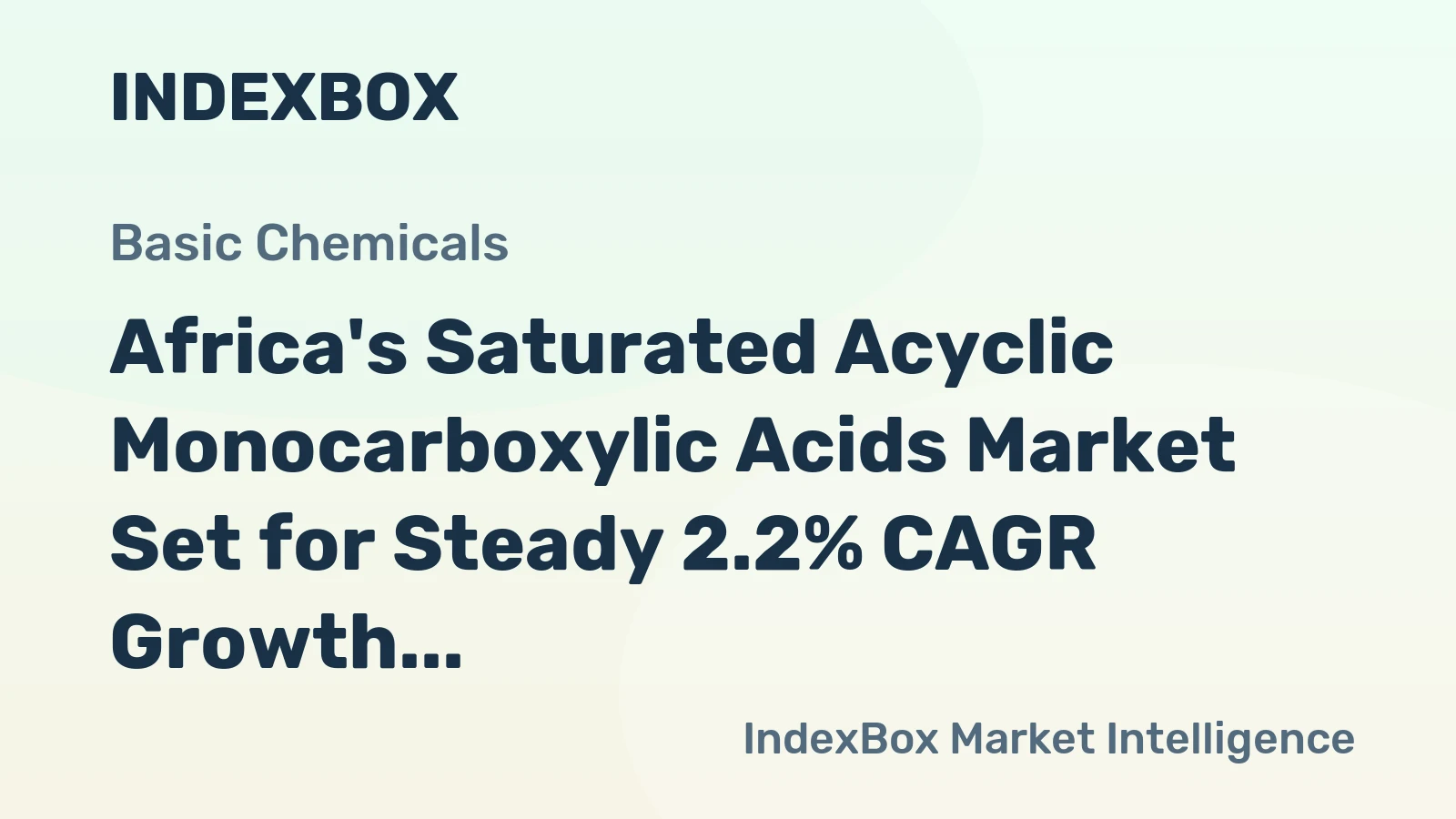 Africa's Saturated Acyclic Monocarboxylic Acids Market Set for Steady 2.2% CAGR Growth Through 2035