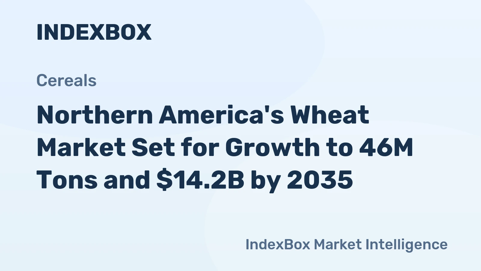 Northern America's Wheat Market Set for Growth to 46M Tons and $14.2B by 2035