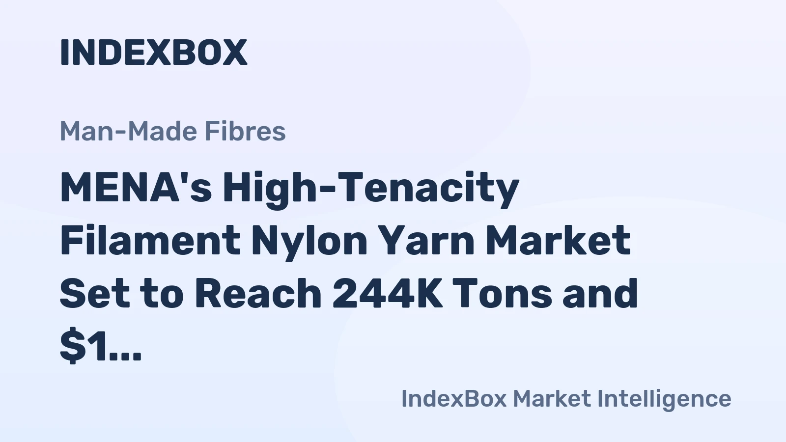 MENA's High-Tenacity Filament Nylon Yarn Market Set to Reach 244K Tons and $1 Billion by 2035