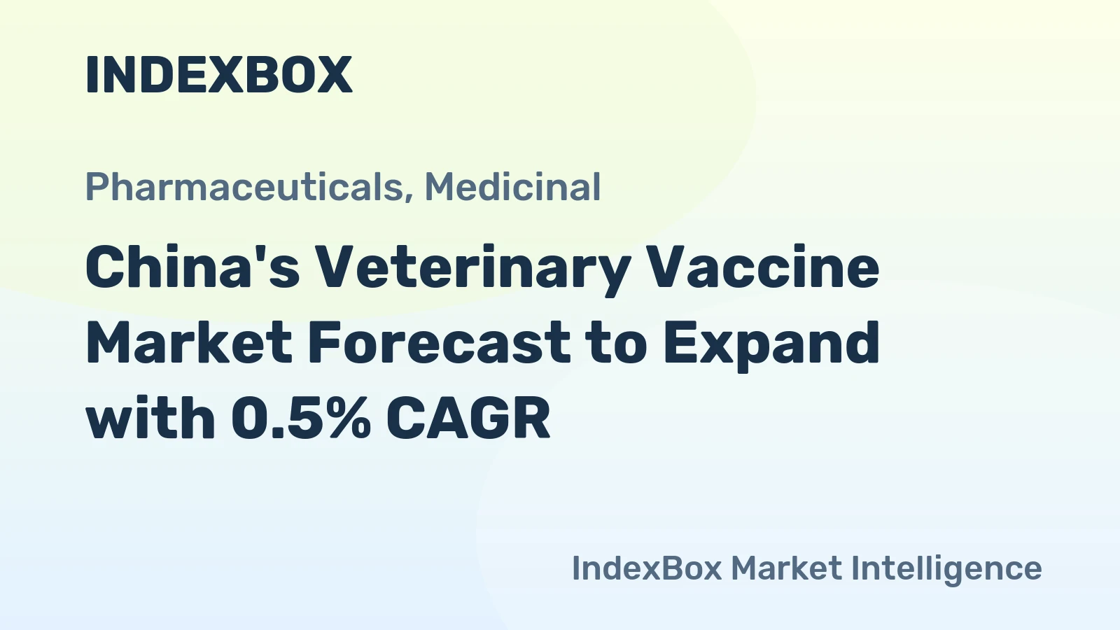 China's Veterinary Vaccine Market Forecast to Expand with 0.5% CAGR