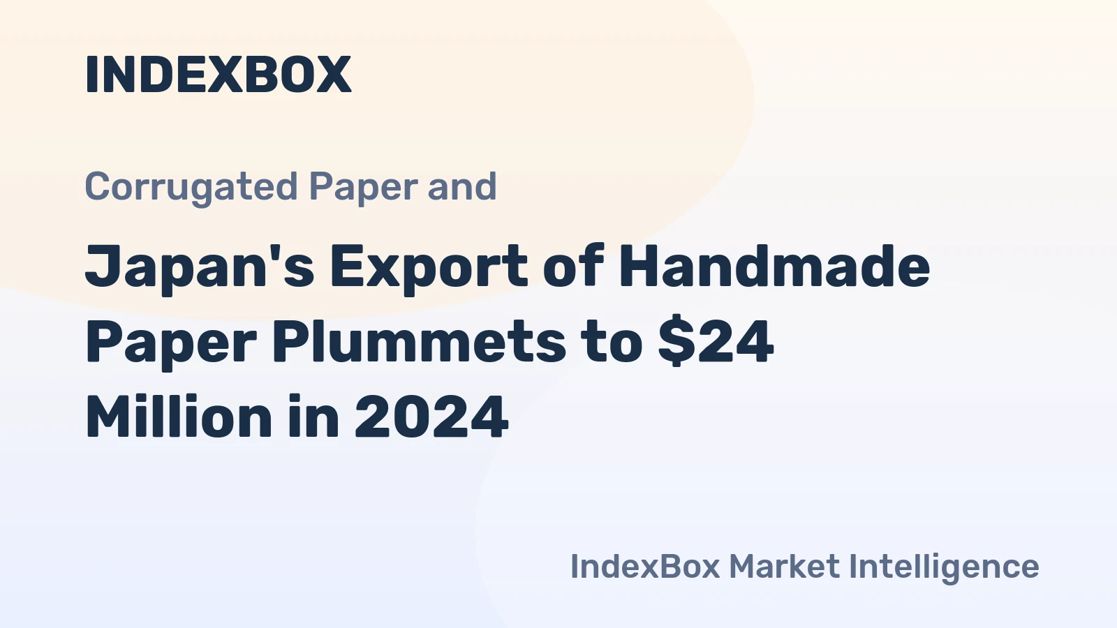 Japan's Export of Handmade Paper Plummets to $24 Million in 2024