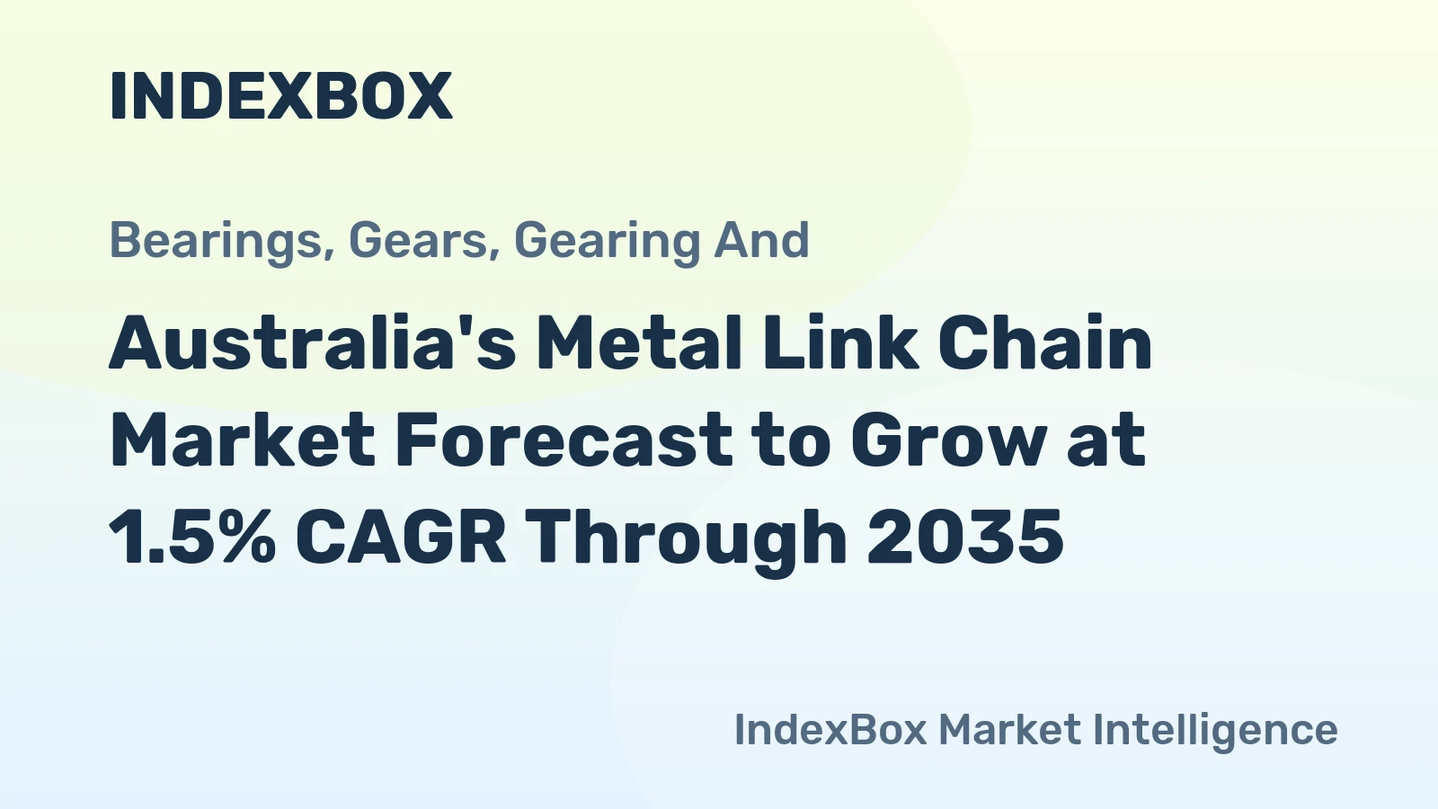 Australia's Metal Link Chain Market Forecast to Grow at 1.5% CAGR Through 2035