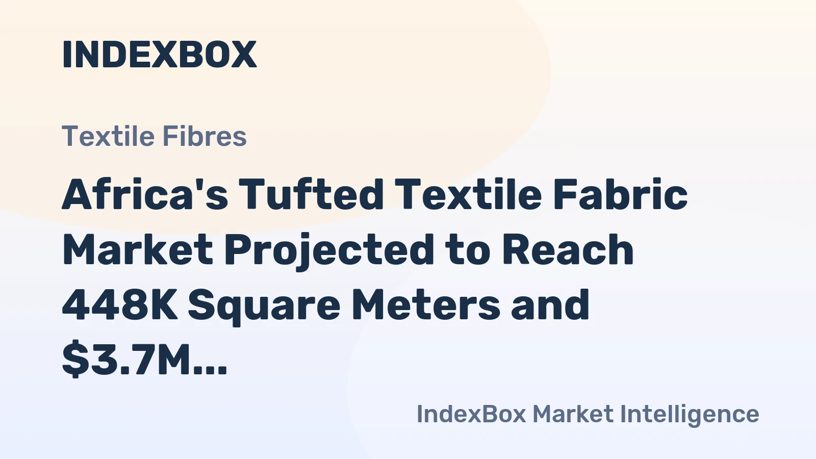 Africa's Tufted Textile Fabric Market Projected to Reach 448K Square Meters and $3.7M by 2035