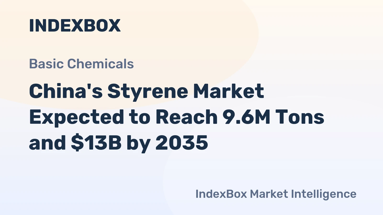 China's Styrene Market Expected to Reach 9.6M Tons and $13B by 2035