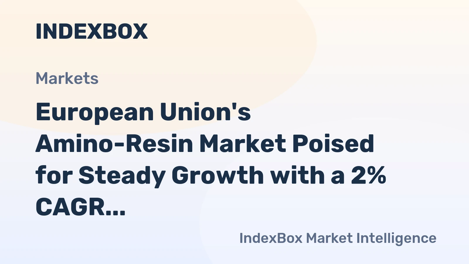 European Union's Amino-Resin Market Poised for Steady Growth with a 2% CAGR in Value Through 2035