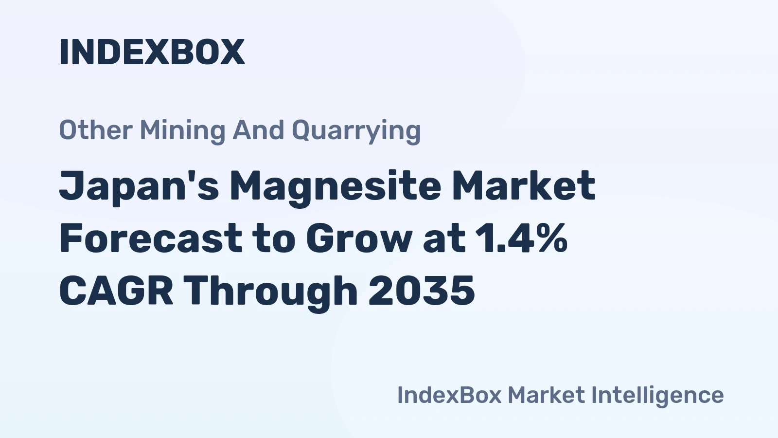 Japan's Magnesite Market Forecast to Grow at 1.4% CAGR Through 2035
