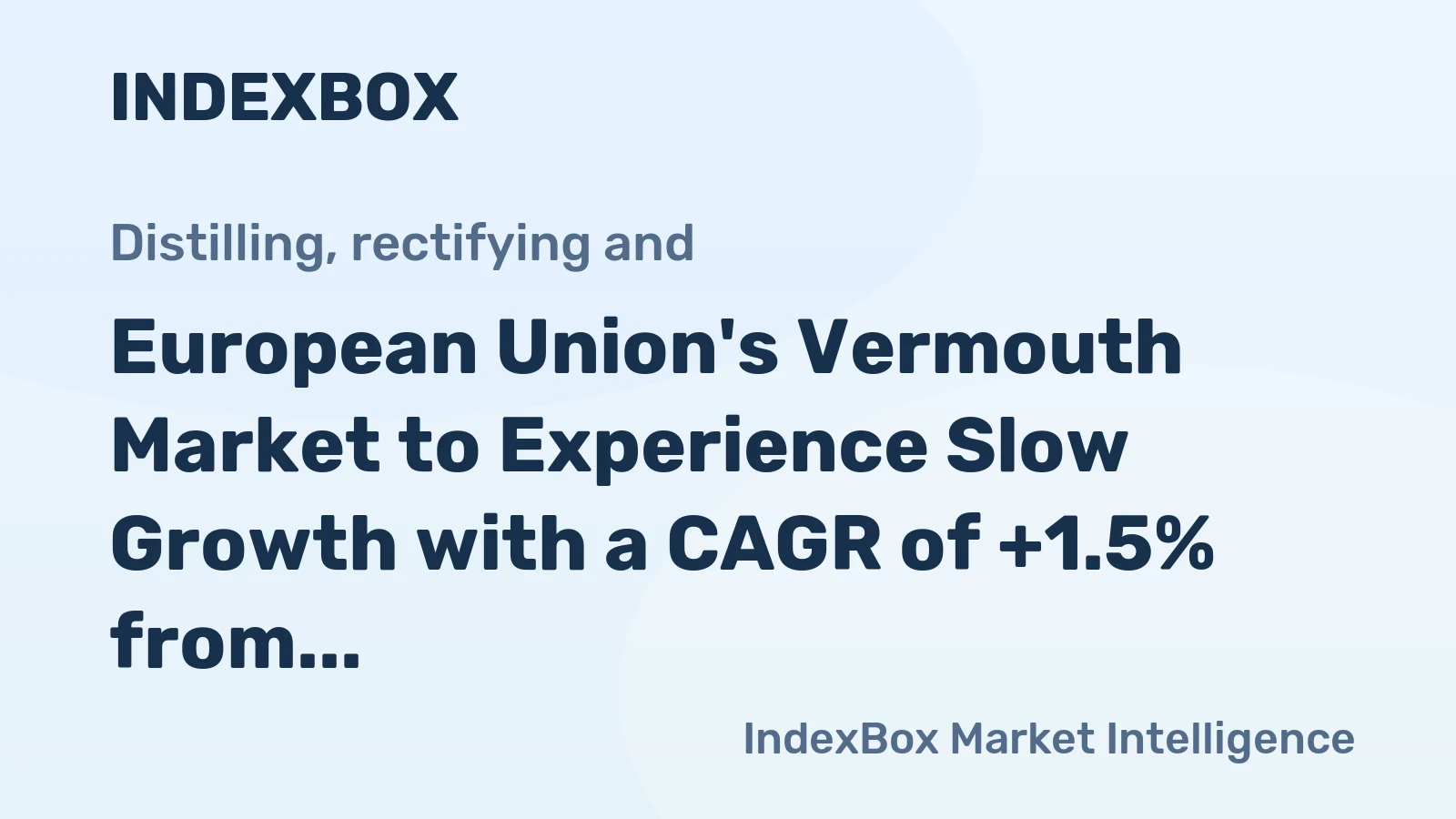 European Union's Vermouth Market to Experience Slow Growth with a CAGR of +1.5% from 2024 to 2035