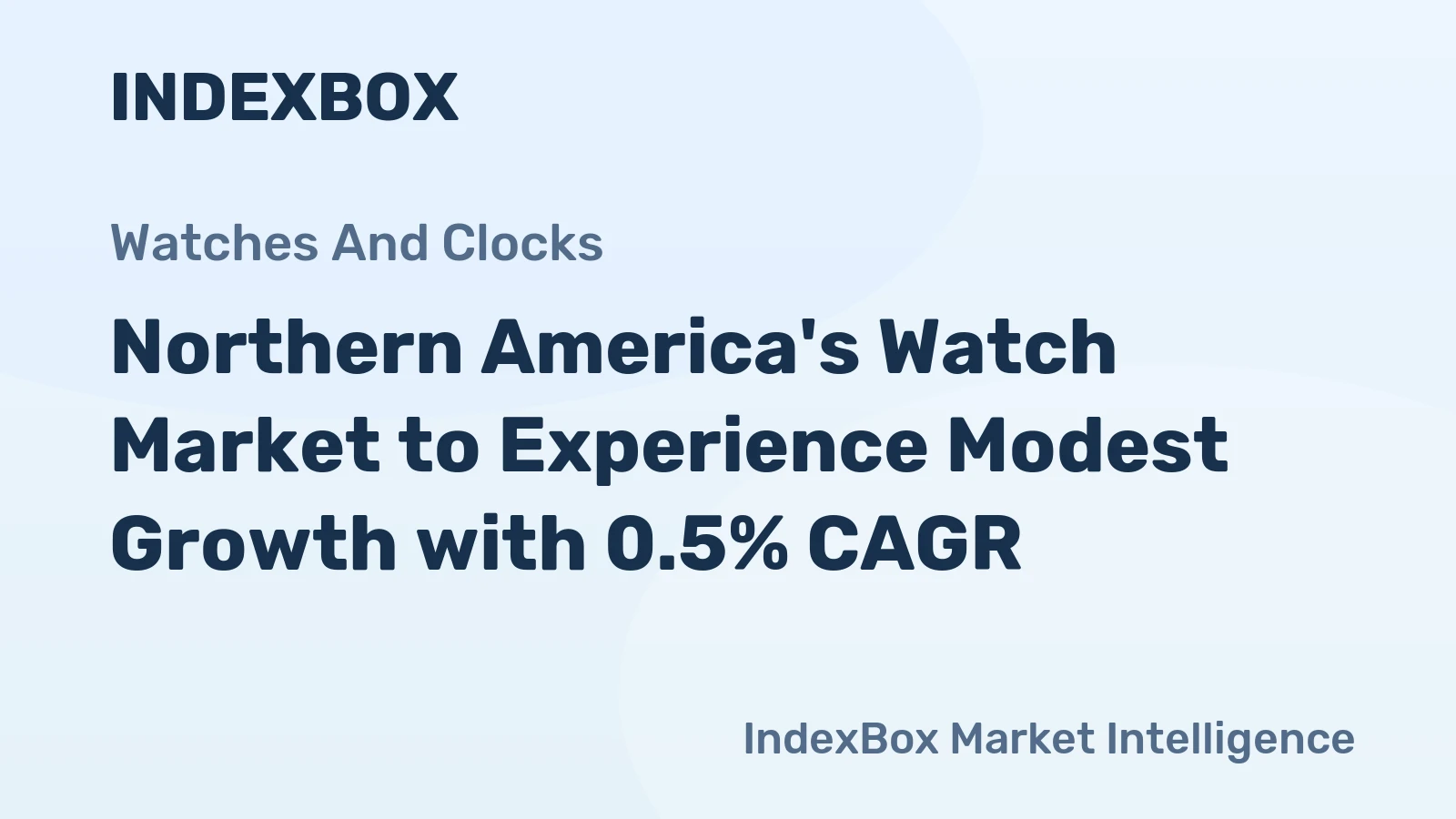 Northern America's Watch Market to Experience Modest Growth with 0.5% CAGR