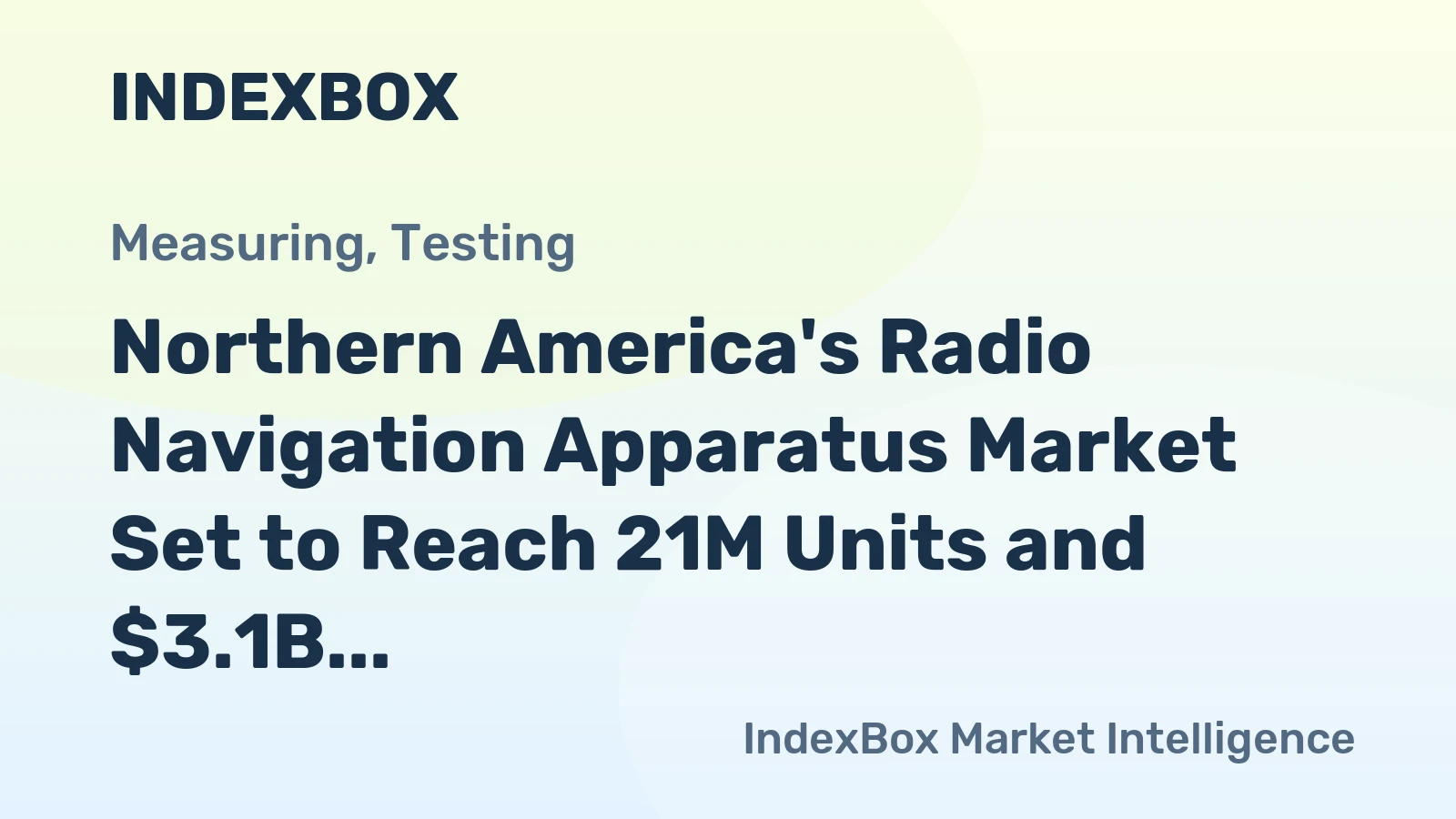 Northern America's Radio Navigation Apparatus Market Set to Reach 21M Units and $3.1B by 2035