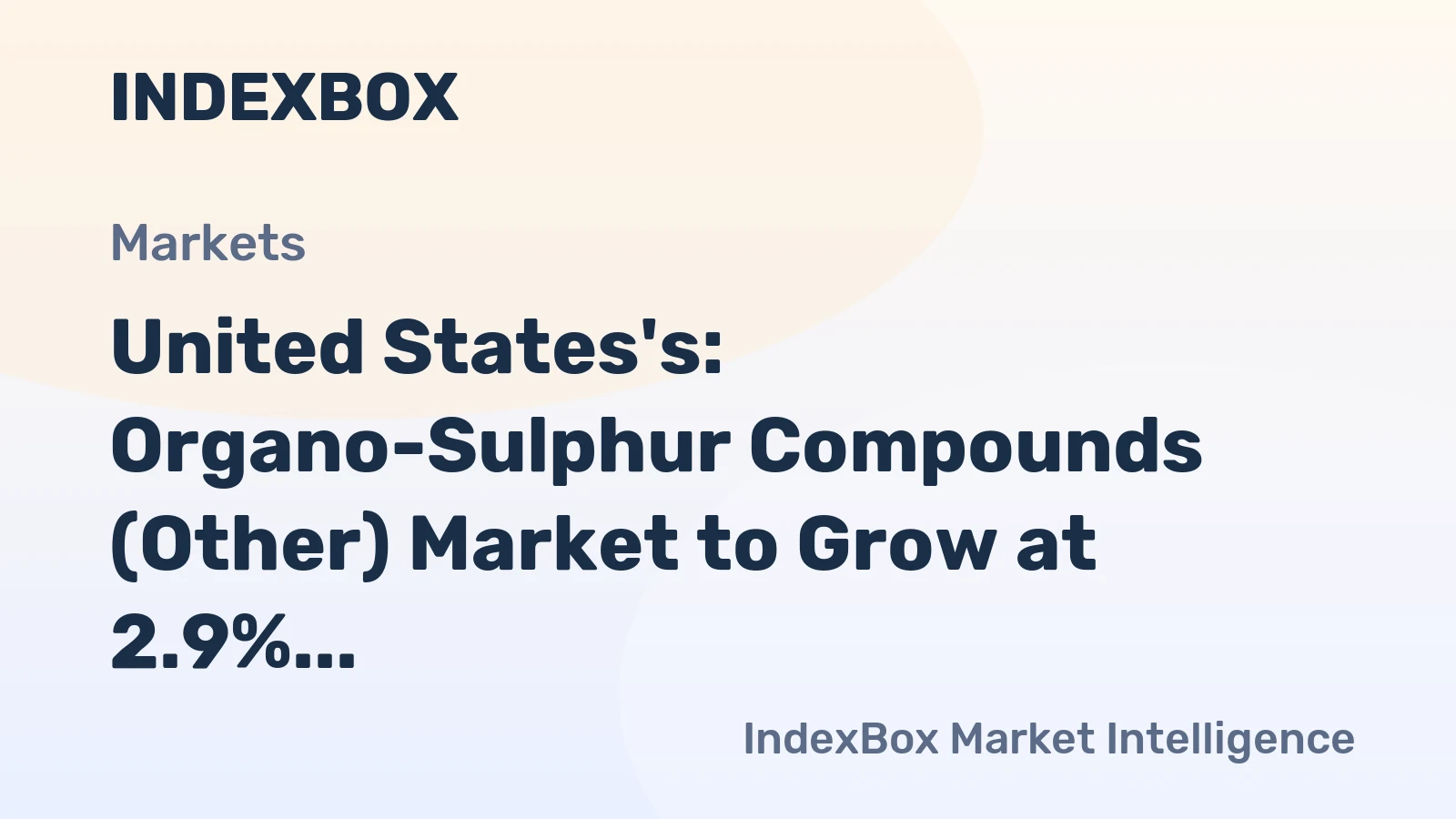 United States's: Organo-Sulphur Compounds (Other) Market to Grow at 2.9% CAGR, Reaching 392K Tons by 2035 on Rising Demand
