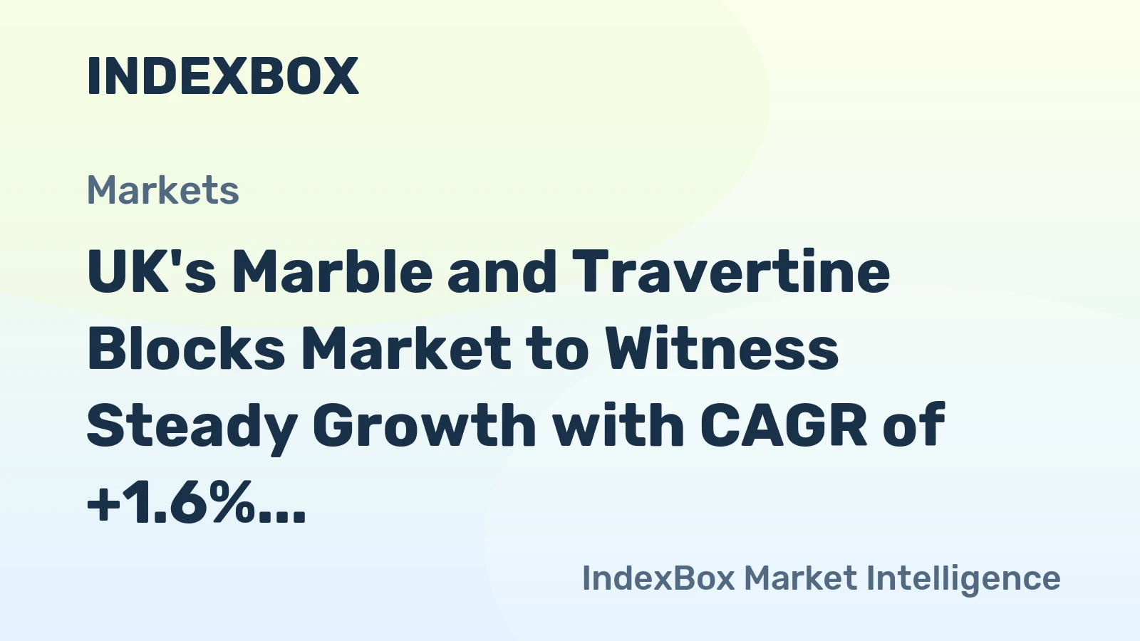 UK's Marble and Travertine Blocks Market to Witness Steady Growth with CAGR of +1.6% by 2035