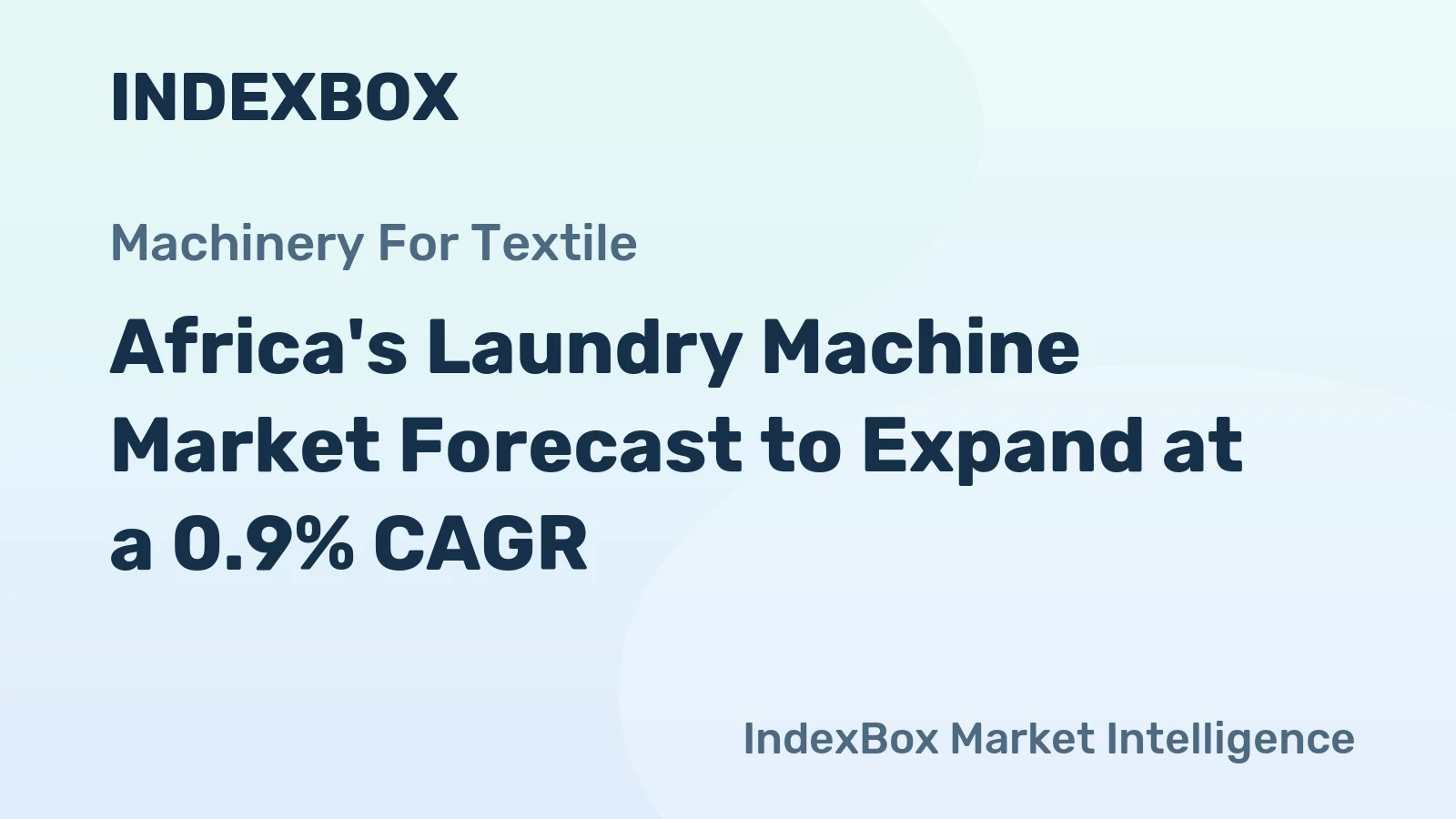 Africa's Laundry Machine Market Forecast to Expand at a 0.9% CAGR