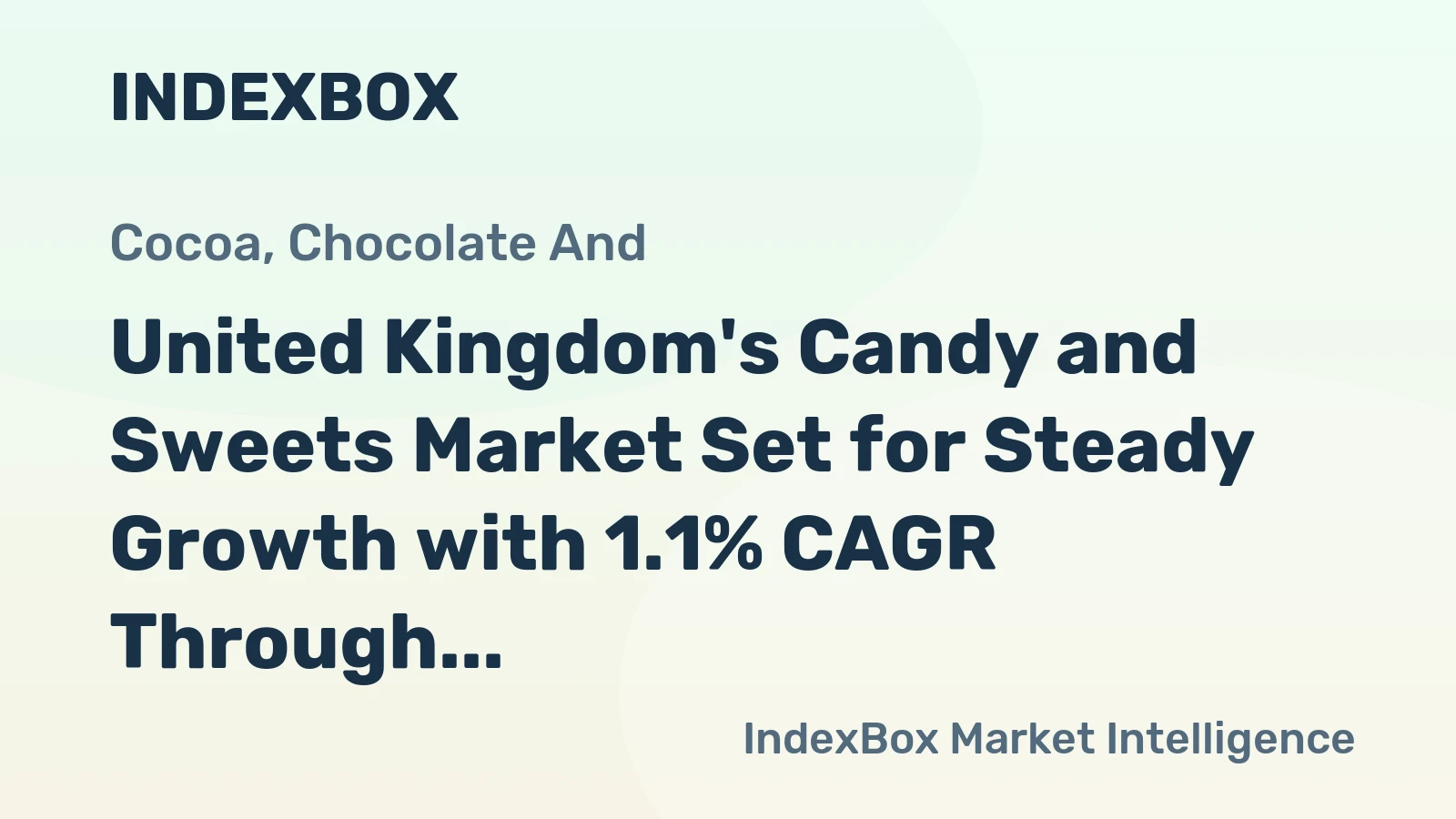 United Kingdom's Candy and Sweets Market Set for Steady Growth with 1.1% CAGR Through 2035