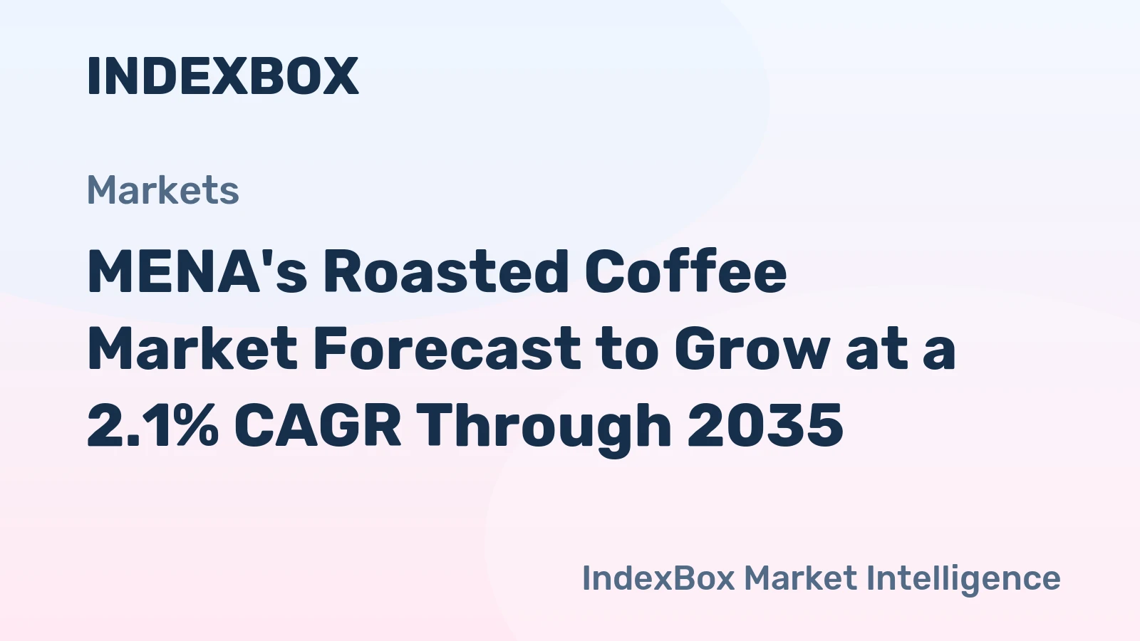 MENA's Roasted Coffee Market Forecast to Grow at a 2.1% CAGR Through 2035