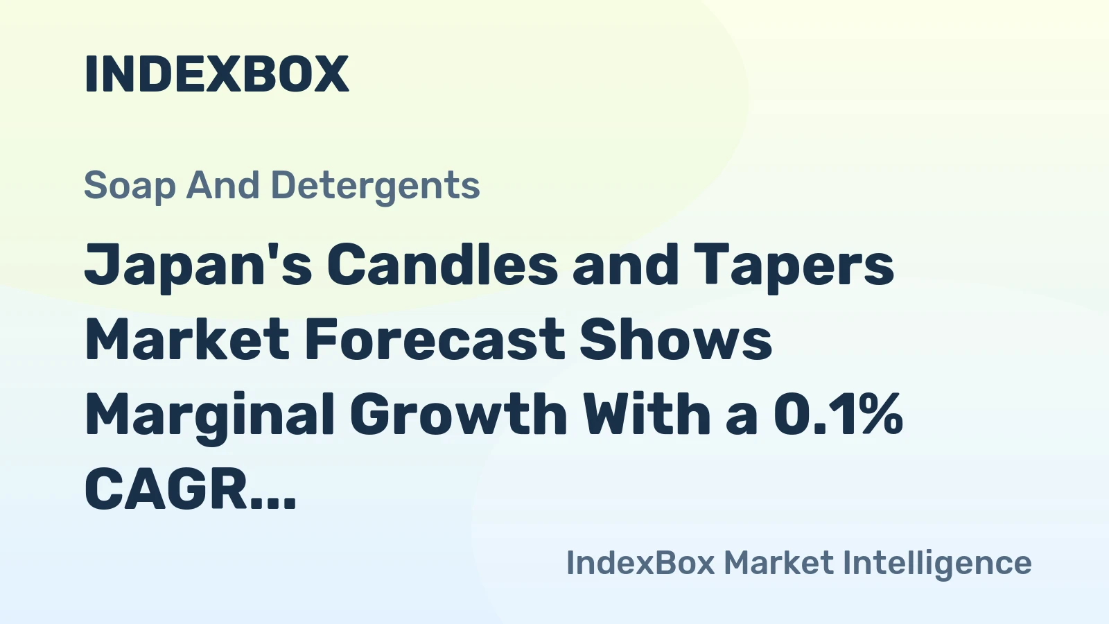 Japan's Candles and Tapers Market Forecast Shows Marginal Growth With a 0.1% CAGR Through 2035