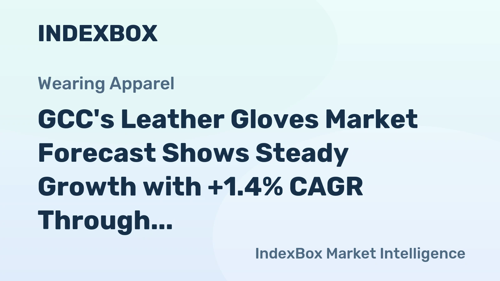 GCC's Leather Gloves Market Forecast Shows Steady Growth with +1.4% CAGR Through 2035