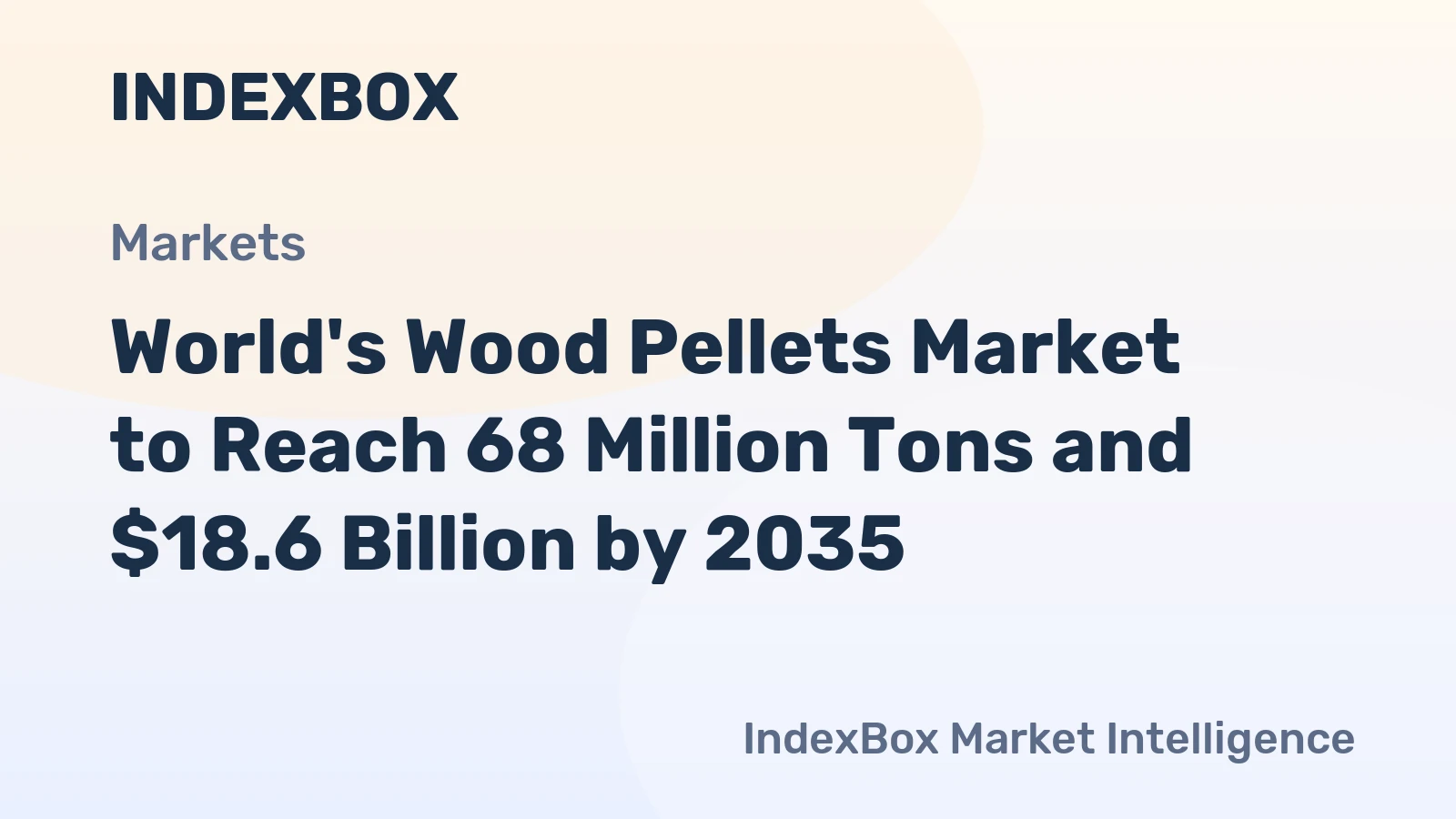 World's Wood Pellets Market to Reach 68 Million Tons and $18.6 Billion by 2035