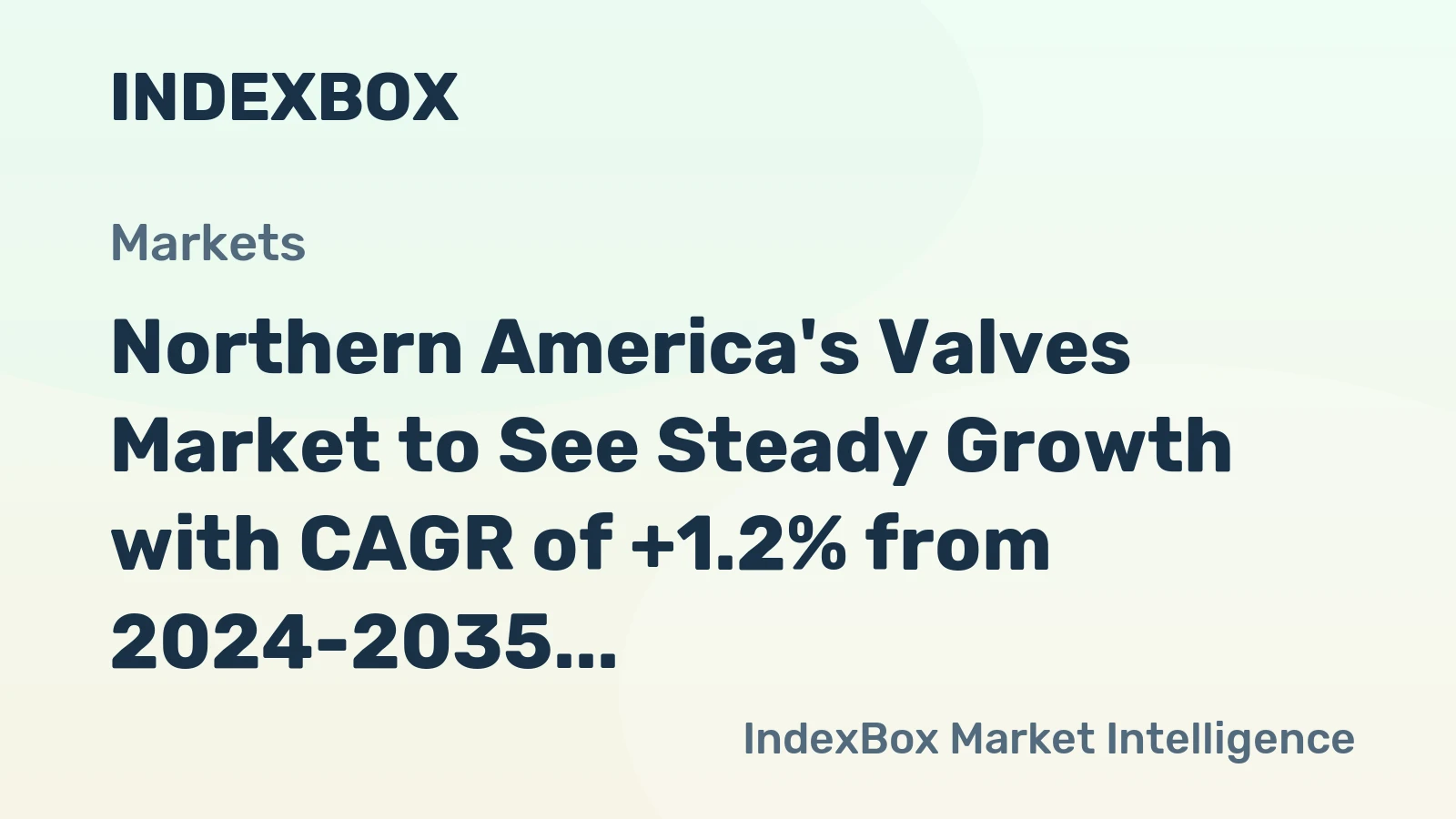 Northern America's Valves Market to See Steady Growth with CAGR of +1.2% from 2024-2035