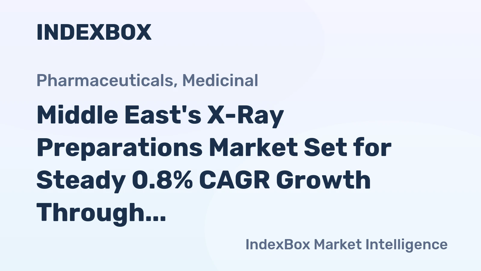 Middle East's X-Ray Preparations Market Set for Steady 0.8% CAGR Growth Through 2035