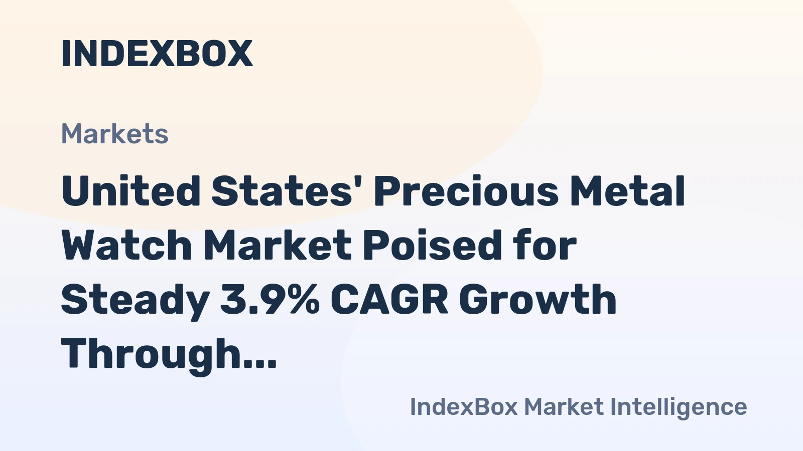 United States' Precious Metal Watch Market Poised for Steady 3.9% CAGR Growth Through 2035