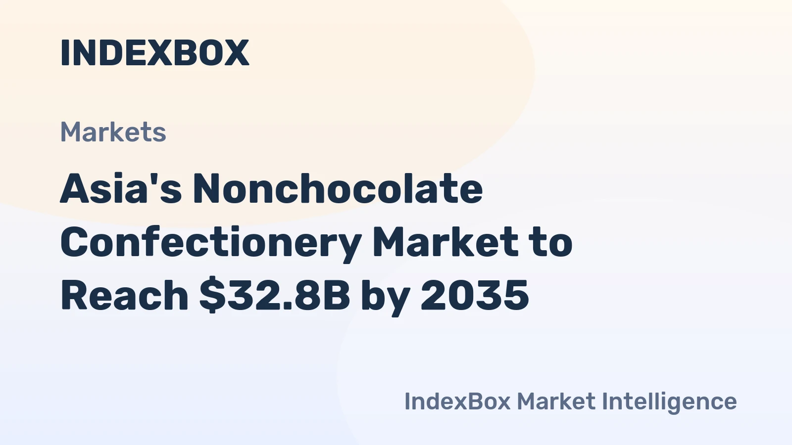 Asia's Nonchocolate Confectionery Market to Reach $32.8B by 2035