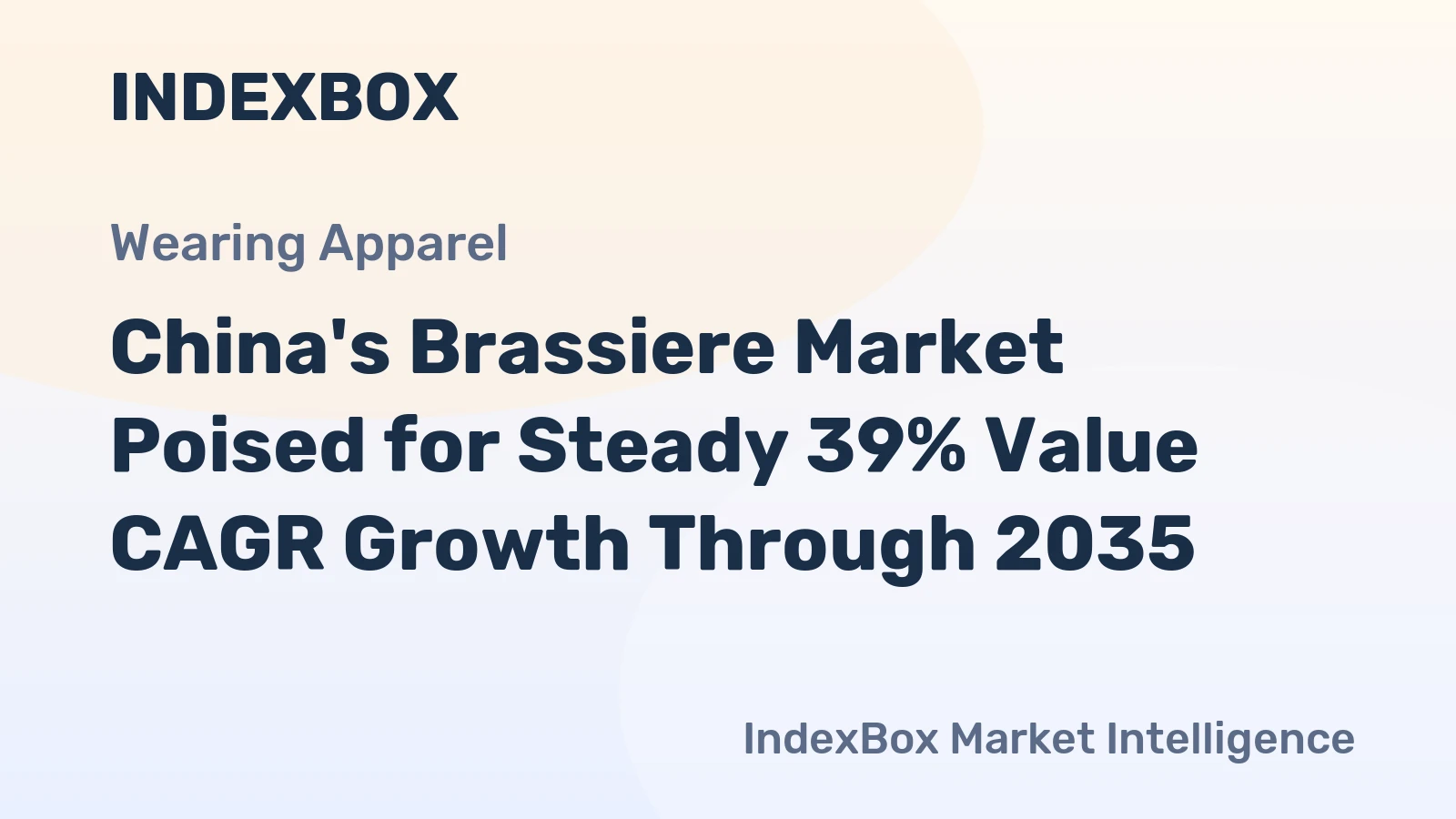 China's Brassiere Market Poised for Steady 39% Value CAGR Growth Through 2035