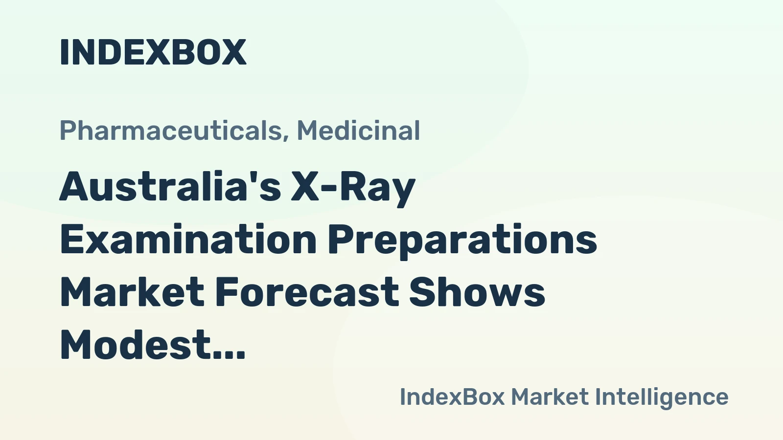 Australia's X-Ray Examination Preparations Market Forecast Shows Modest Growth with 3% CAGR Through 2035