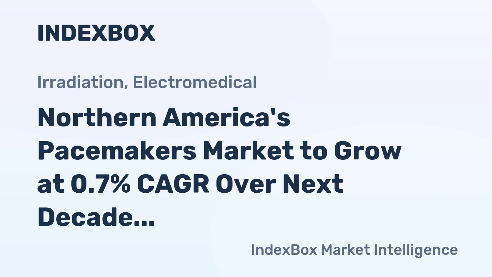 Northern America's Pacemakers Market to Grow at 0.7% CAGR Over Next Decade