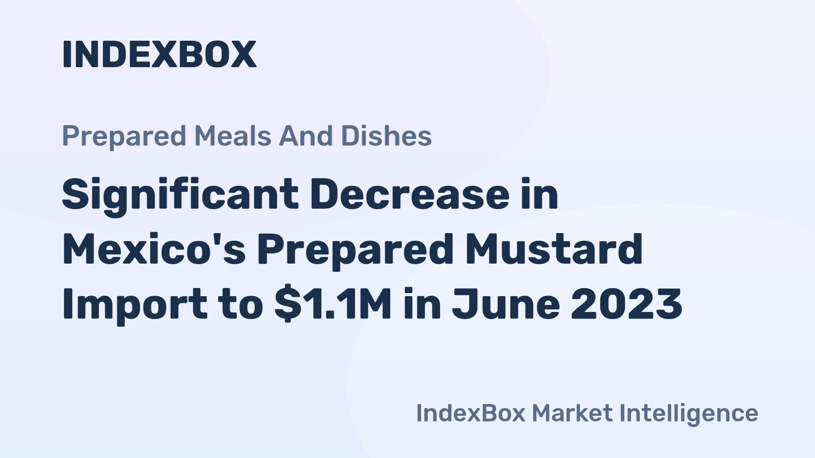 Significant Decrease in Mexico's Prepared Mustard Import to $1.1M in June 2023