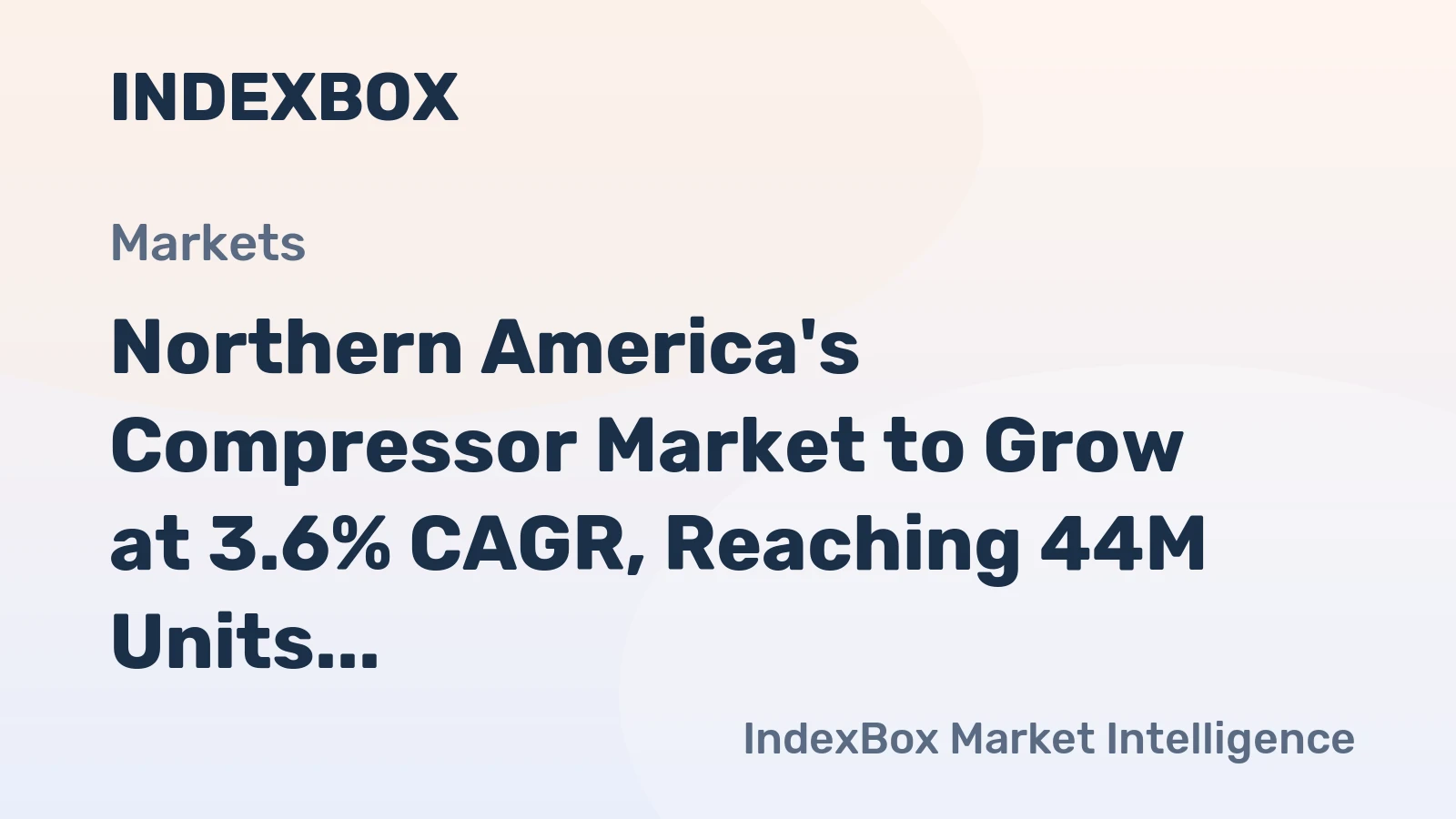 Northern America's Compressor Market to Grow at 3.6% CAGR, Reaching 44M Units by 2035