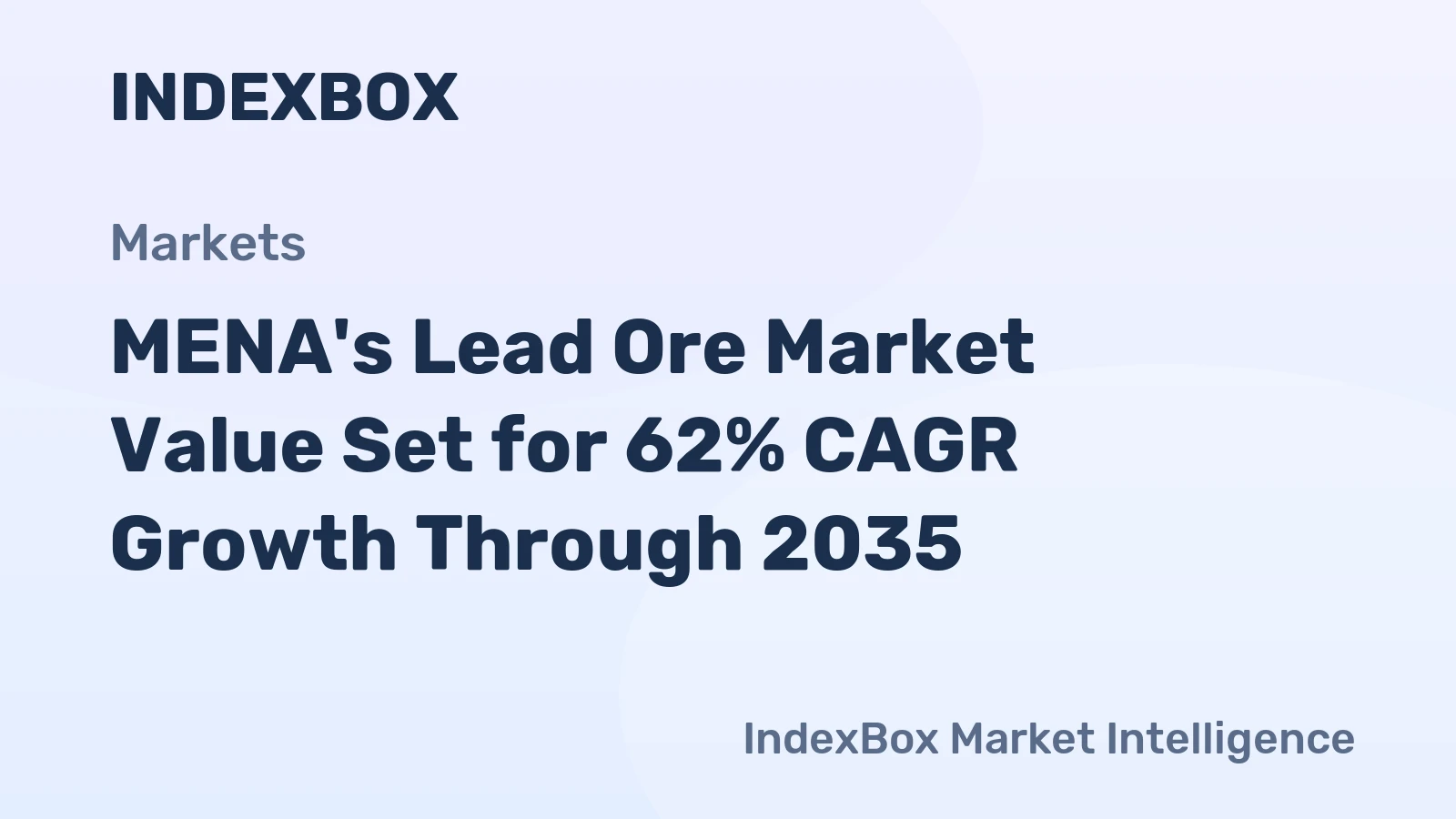 MENA's Lead Ore Market Value Set for 62% CAGR Growth Through 2035