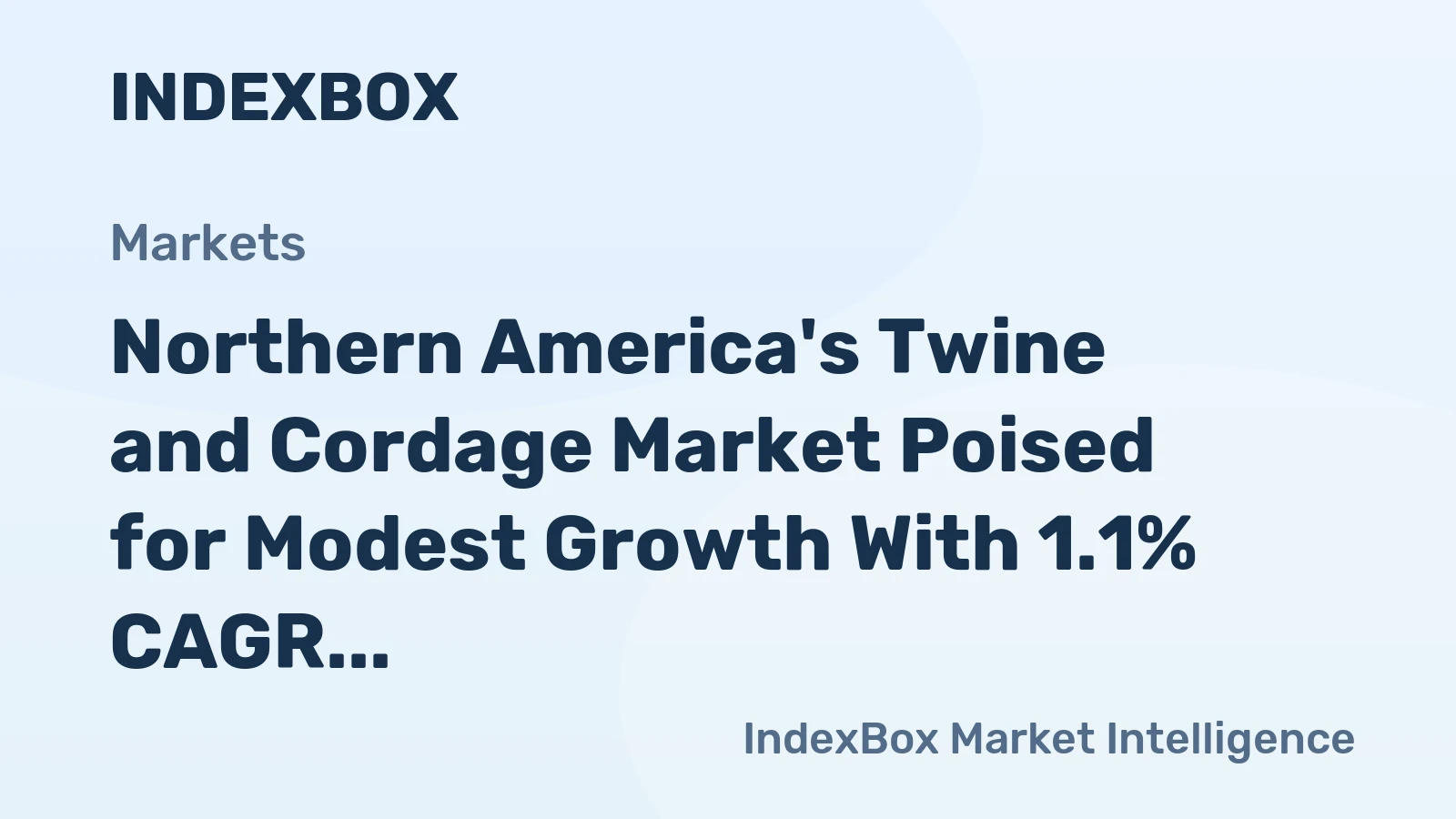 Northern America's Twine and Cordage Market Poised for Modest Growth With 1.1% CAGR Through 2035