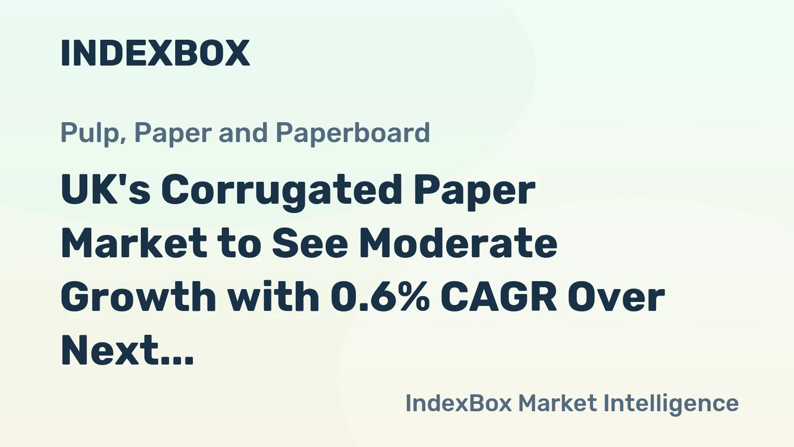 UK's Corrugated Paper Market to See Moderate Growth with 0.6% CAGR Over Next Decade