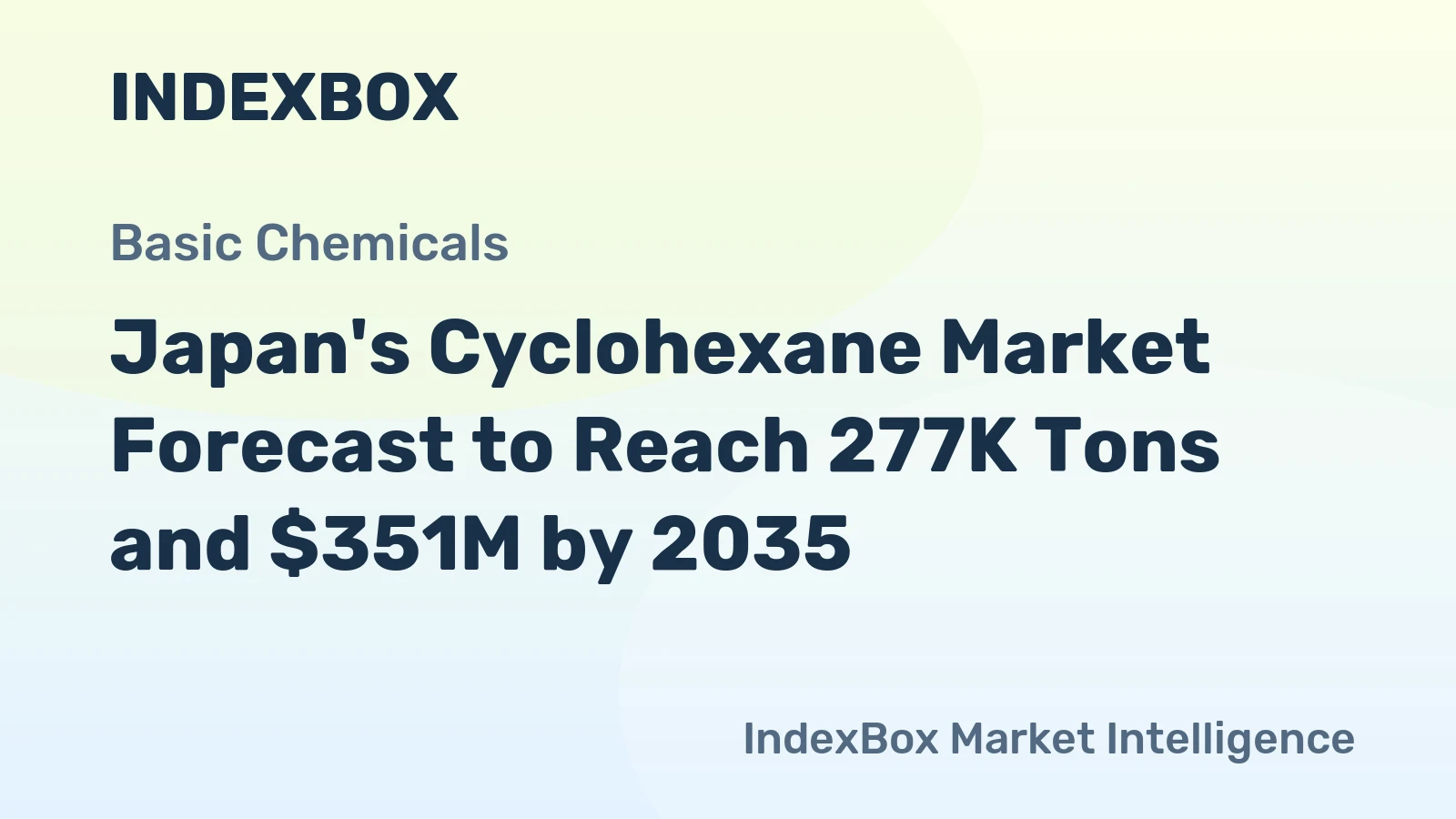 Japan's Cyclohexane Market Forecast to Reach 277K Tons and $351M by 2035