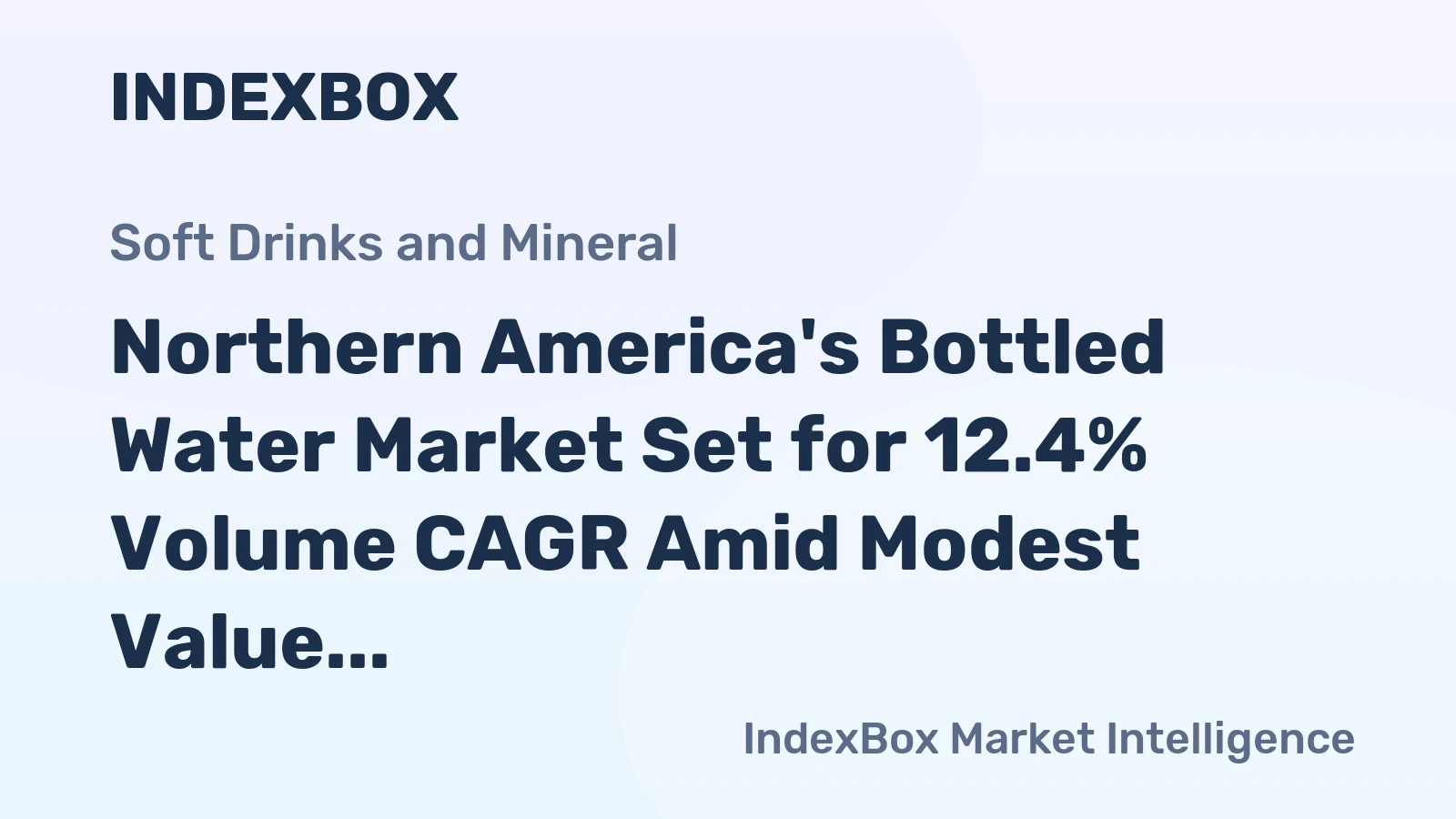 Northern America's Bottled Water Market Set for 12.4% Volume CAGR Amid Modest Value Growth