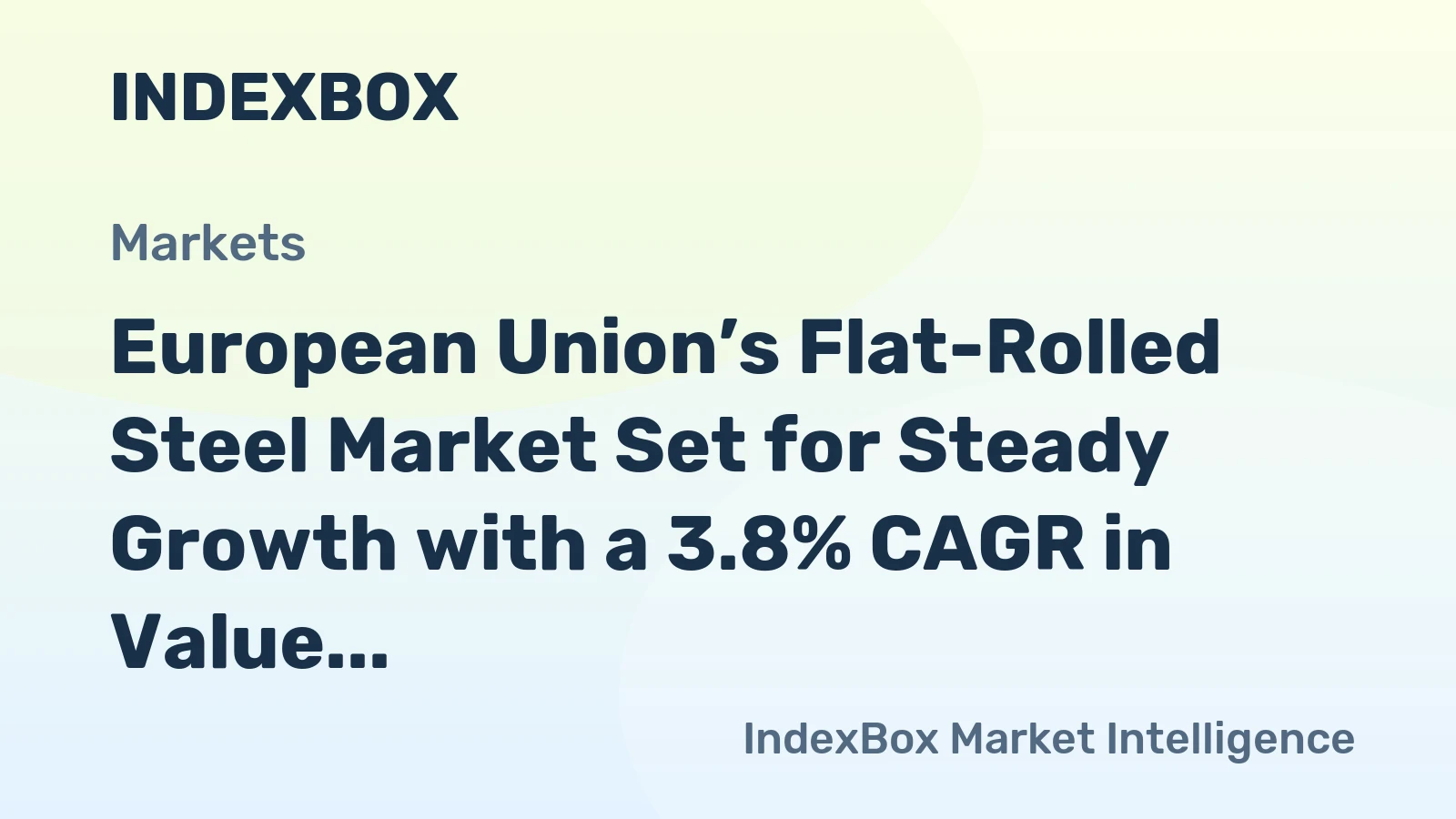 European Union’s Flat-Rolled Steel Market Set for Steady Growth with a 3.8% CAGR in Value Through 2035