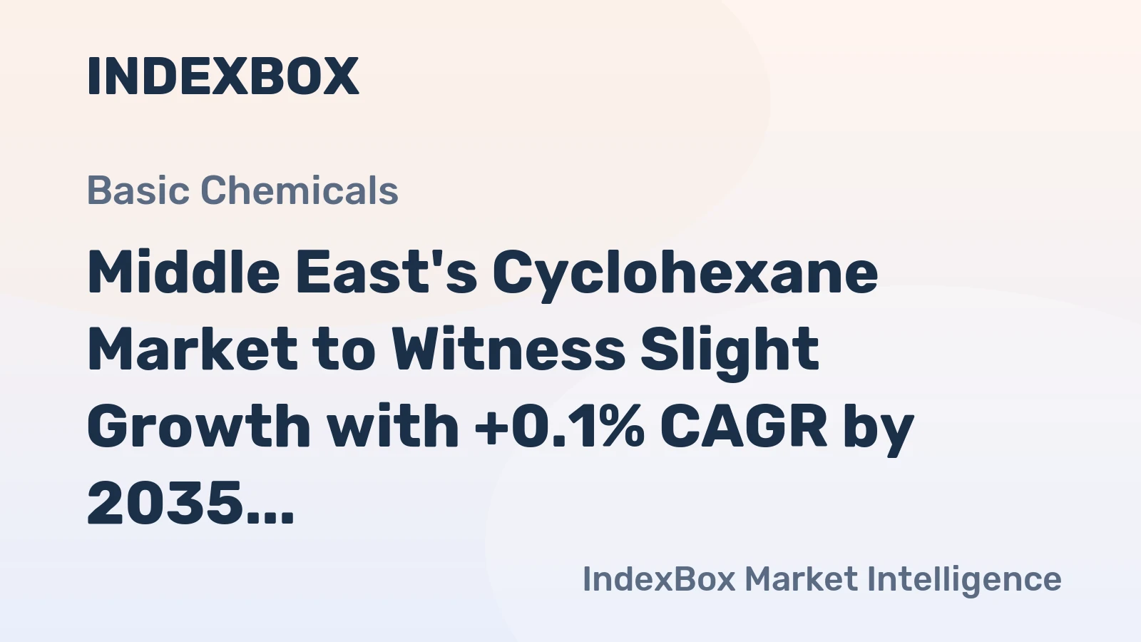 Middle East's Cyclohexane Market to Witness Slight Growth with +0.1% CAGR by 2035