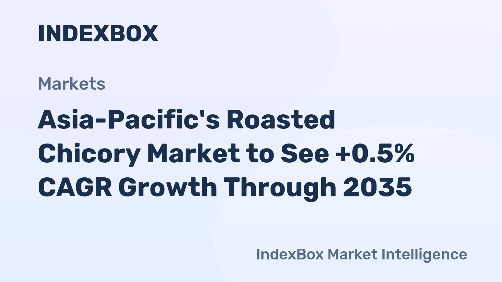 Asia-Pacific's Roasted Chicory Market to See +0.5% CAGR Growth Through 2035