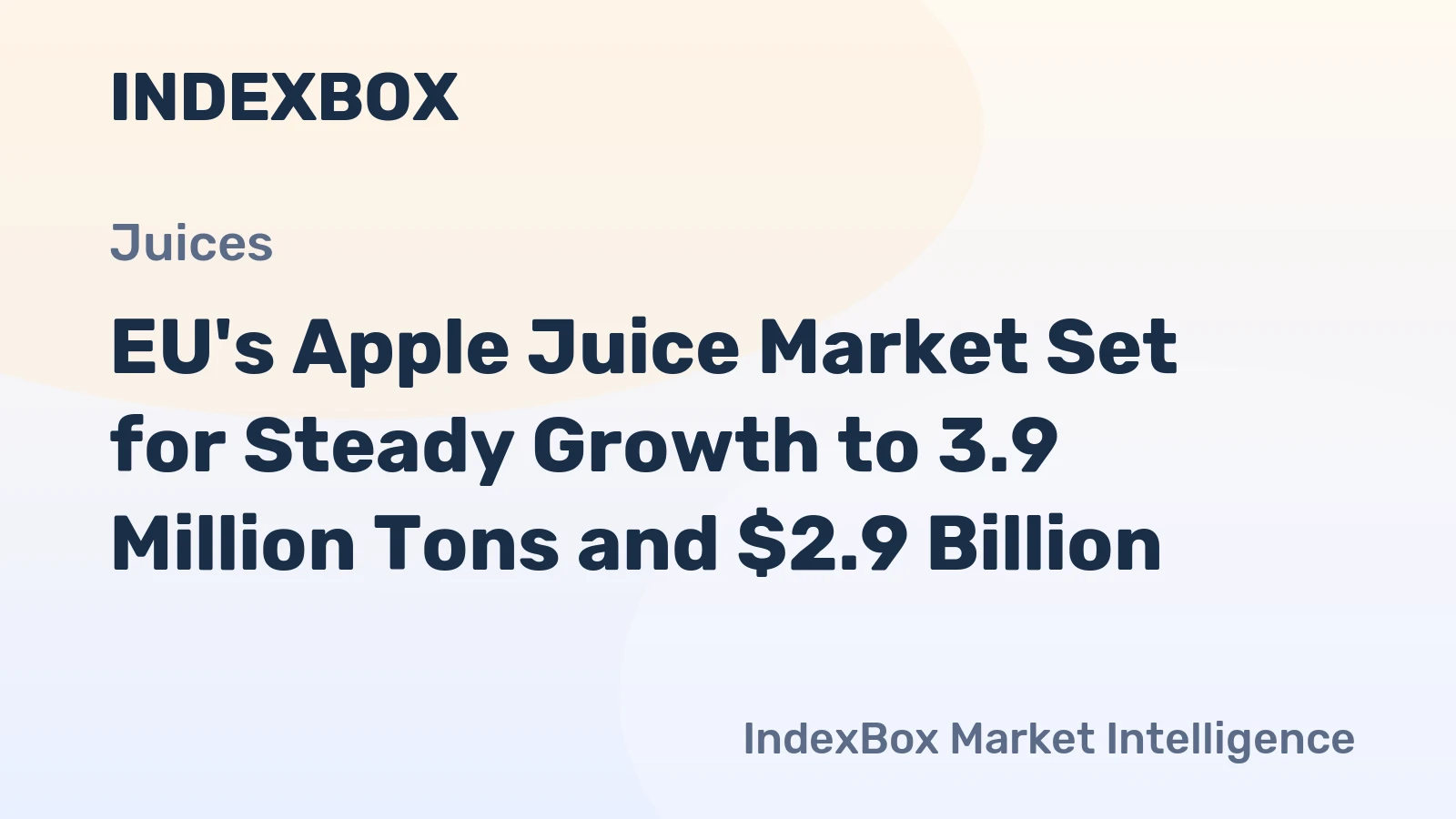 EU's Apple Juice Market Set for Steady Growth to 3.9 Million Tons and $2.9 Billion