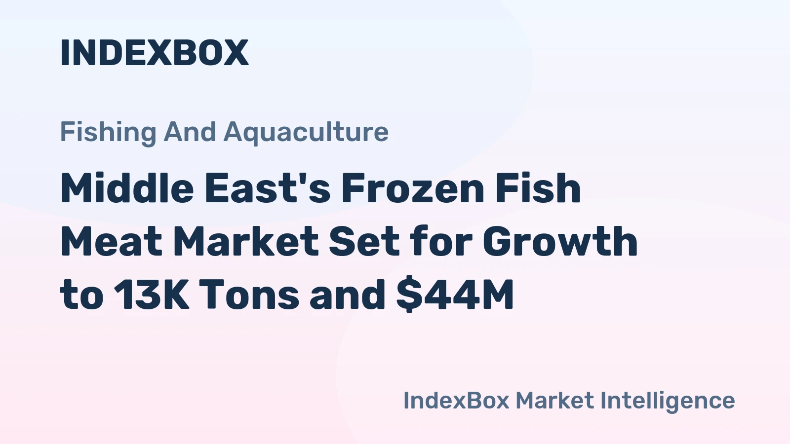 Middle East's Frozen Fish Meat Market Set for Growth to 13K Tons and $44M