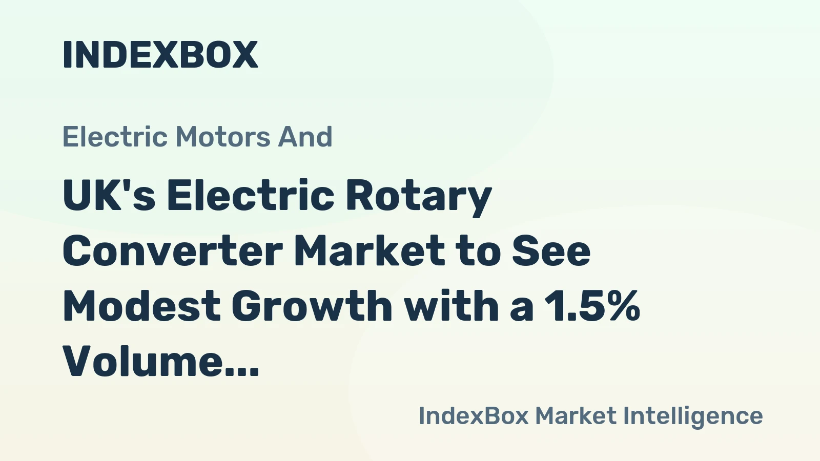 UK's Electric Rotary Converter Market to See Modest Growth with a 1.5% Volume CAGR Through 2035