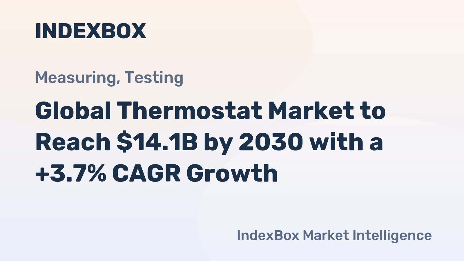 Global Thermostat Market to Reach $14.1B by 2030 with a +3.7% CAGR Growth