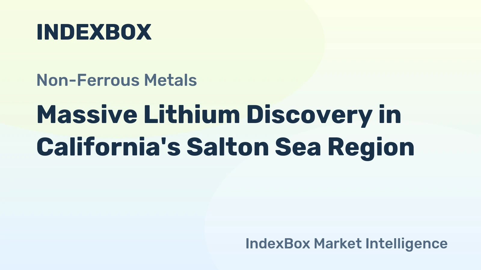 Massive Lithium Discovery in California's Salton Sea Region