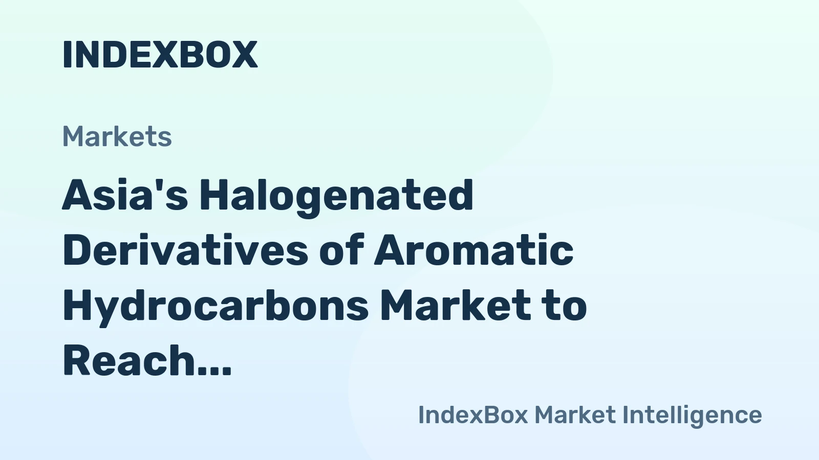 Asia's Halogenated Derivatives of Aromatic Hydrocarbons Market to Reach 400K Tons by 2035, Valued at $1.7B