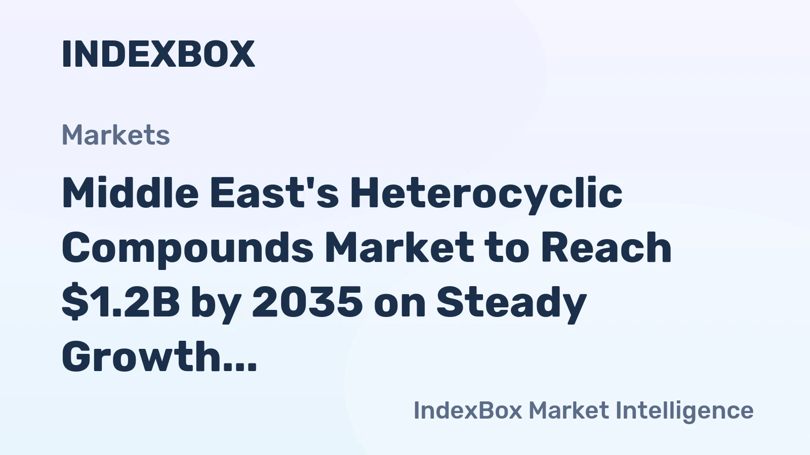 Middle East's Heterocyclic Compounds Market to Reach $1.2B by 2035 on Steady Growth Trajectory