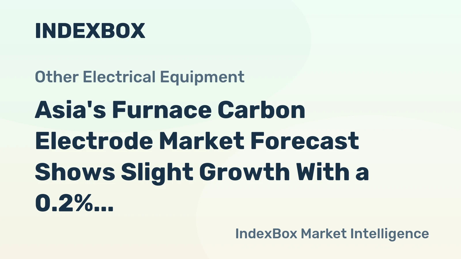 Asia's Furnace Carbon Electrode Market Forecast Shows Slight Growth With a 0.2% Volume CAGR Through 2035