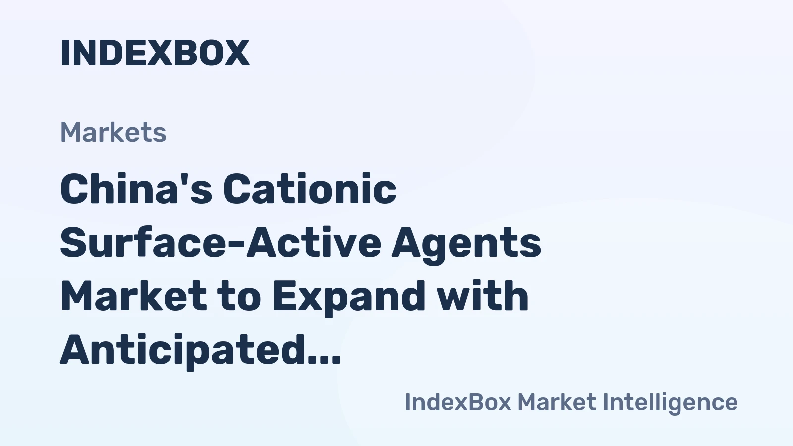 China's Cationic Surface-Active Agents Market to Expand with Anticipated CAGR of +1.0%, Reaching 1M Tons by 2035